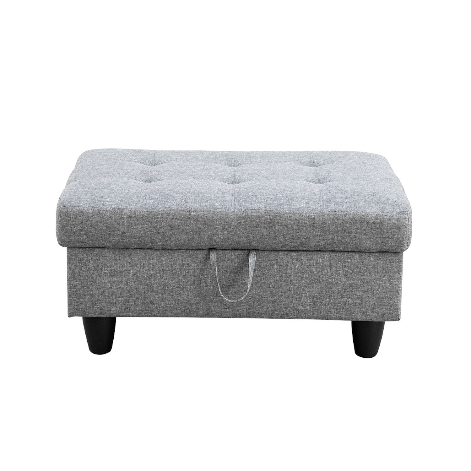 Hokku Designs Repose-pieds capitonné rectangulaire avec rangement de 35 ...