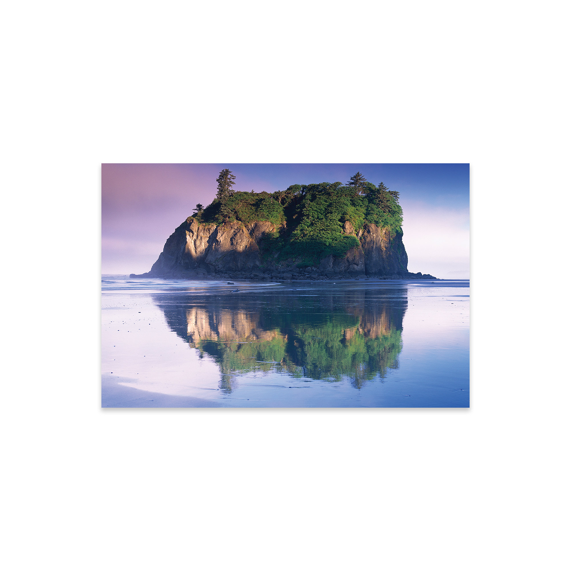 Highland Dunes Abbey Island Looms Over Ruby Beach, Olympic National ...