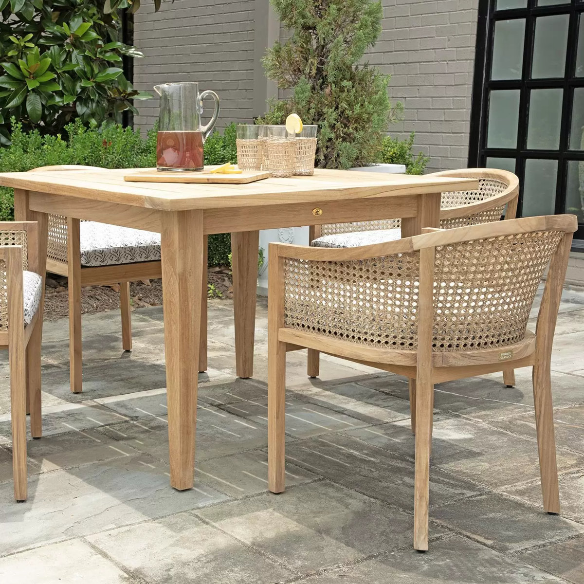 Summer Classics Palma Patio Dining Side Chair with Cushion | Perigold