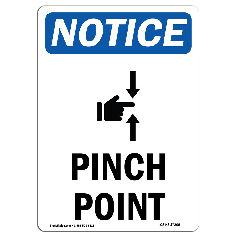 SignMission Pinch Point Sign | Wayfair