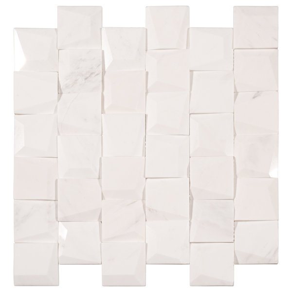 Andova Regal 2" Beveled Natural Stone Grid Pattern Mosaic Kitchen ...