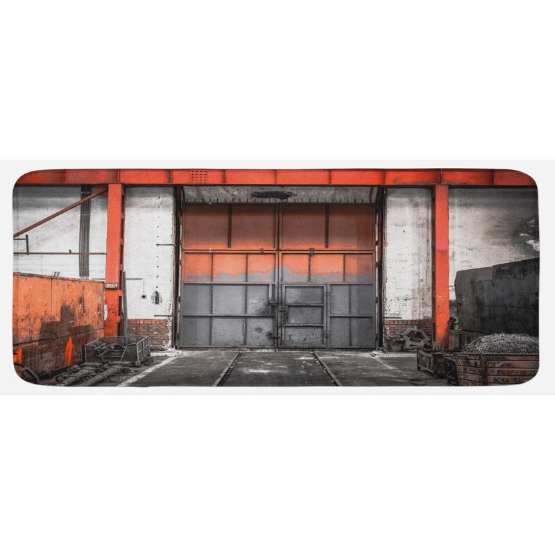 East Urban Home Worn Out Look Gate Entrance In The Grungy Structure ...