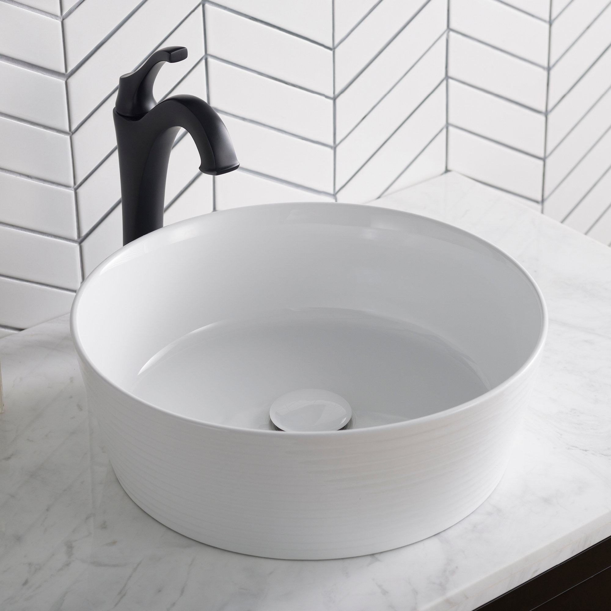 Kraus Thin ceramics Circular Vessel Bathroom Sink & Reviews | Wayfair