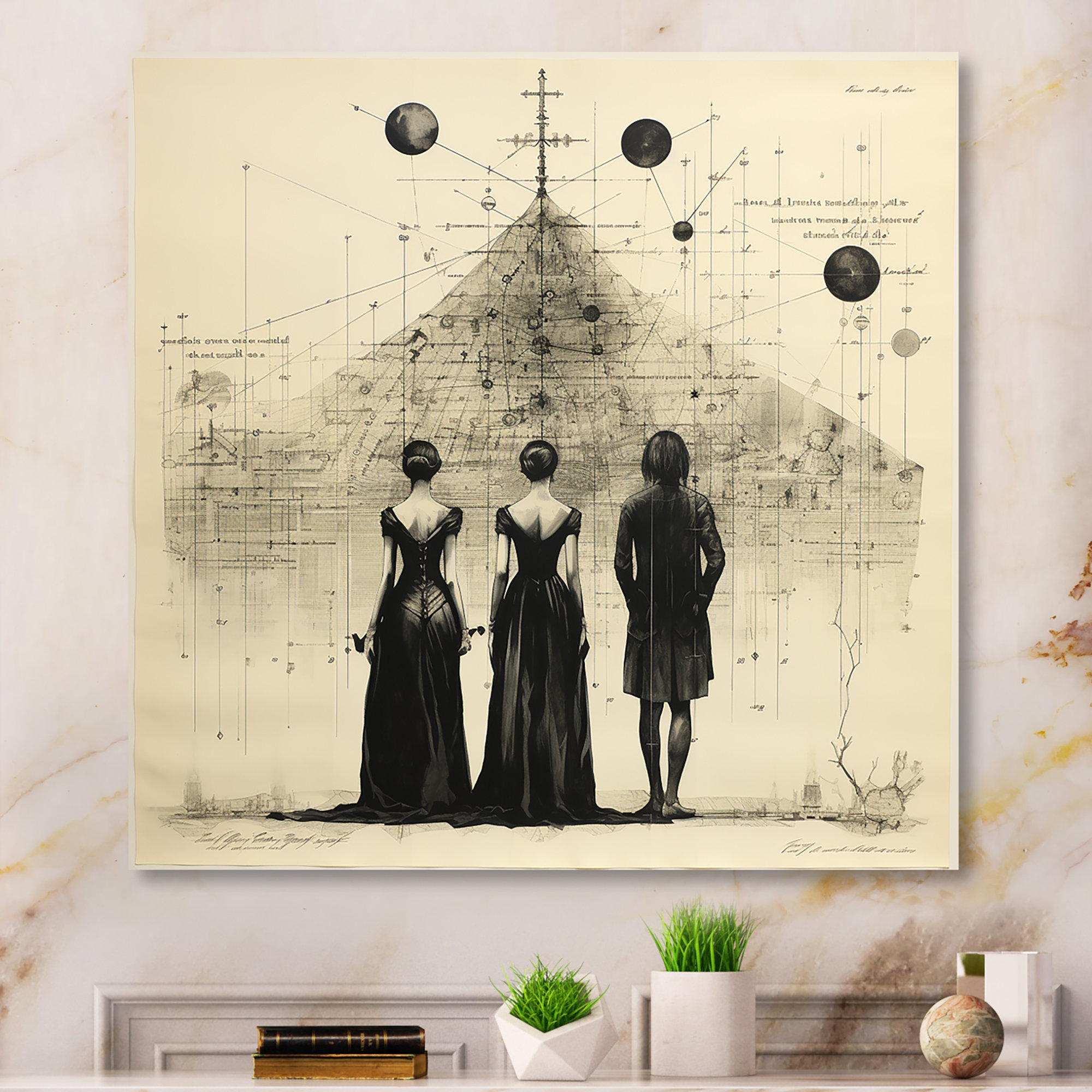 House of Hampton® Enchanted Witch Surreal Collage I - Surrealism Wall ...