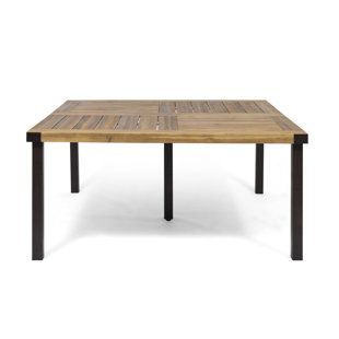 Eight Person Square Patio Tables You'll Love | Wayfair