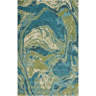 Wrought Studio™ Strouth Abstract Teal Area Rug & Reviews | Wayfair