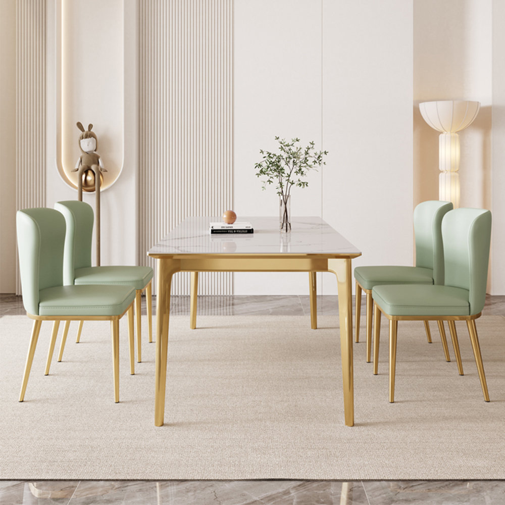 Elamer Italian style light luxury simple dining table set | Wayfair