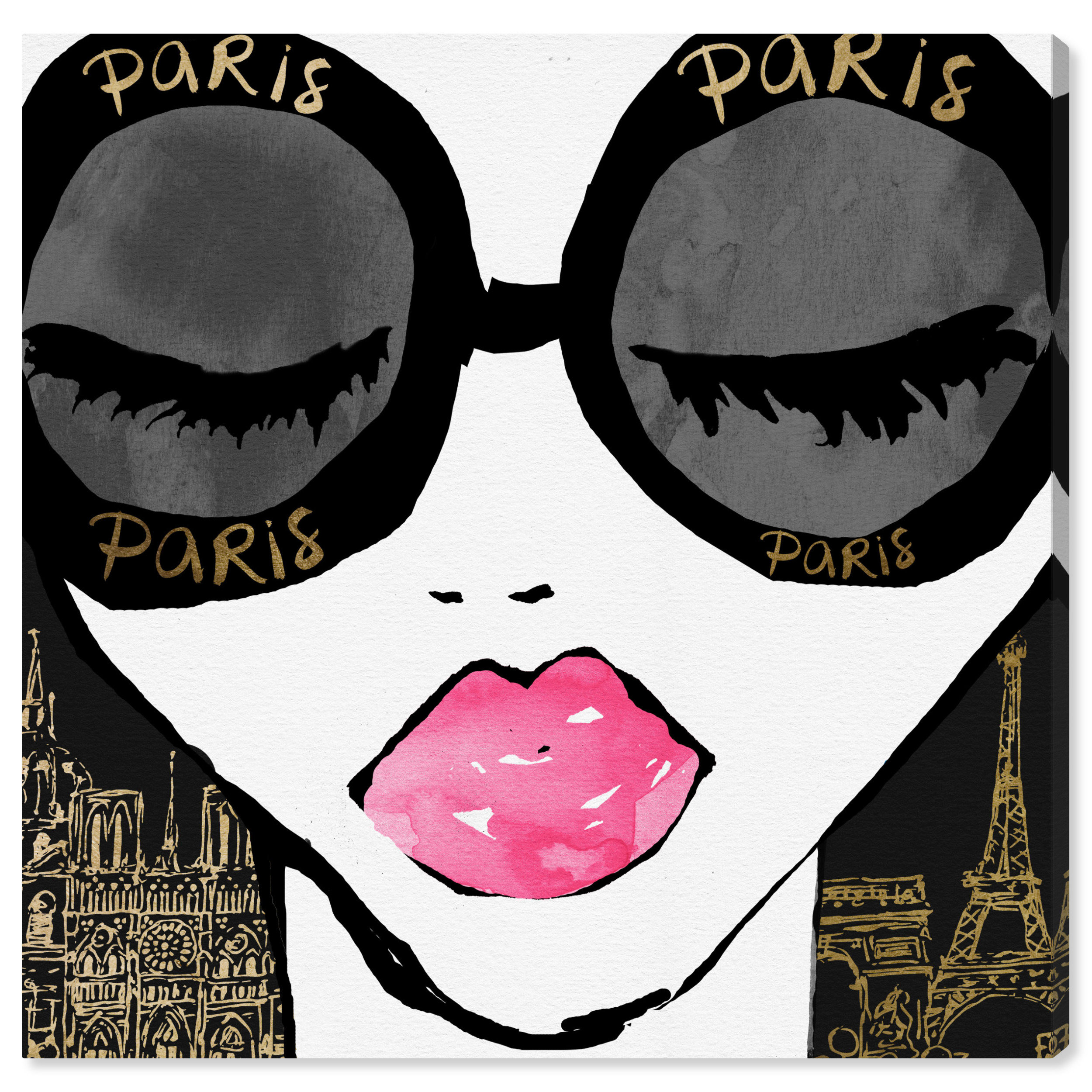 House of Hampton® Fashion and Glam Ready For Paris Gold Glam Gold ...