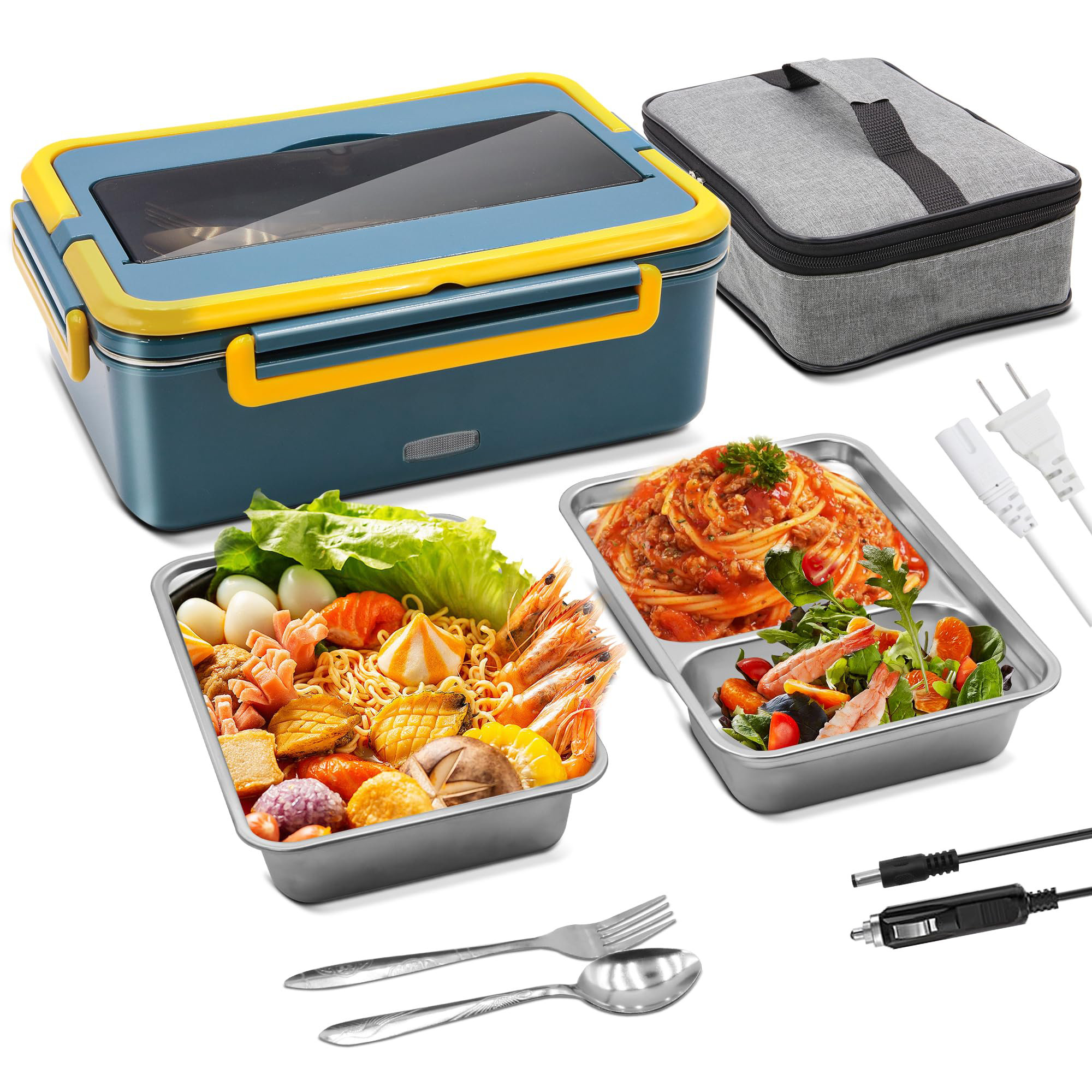 Prep & Savour Chauffe-repas électrique 80W - Chauffe-plat portatif 12V ...