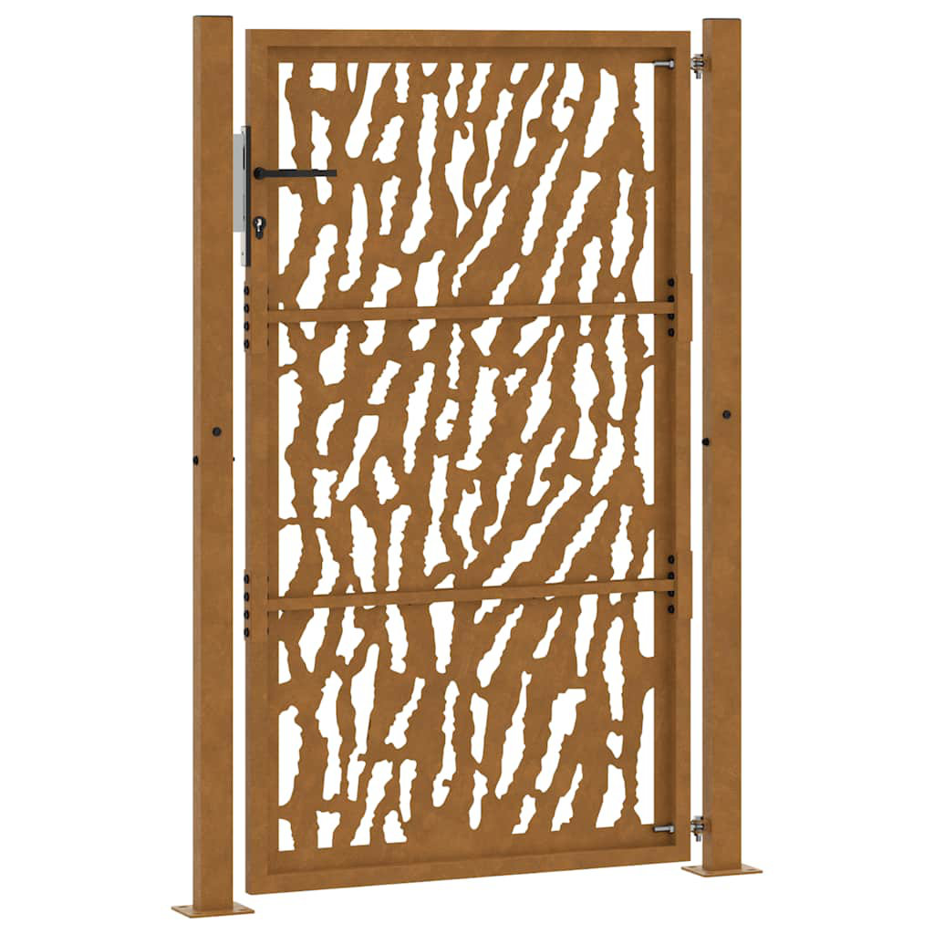 Vidaxl Patio Gate 41.3X70.9" Steel Trace Design | Wayfair