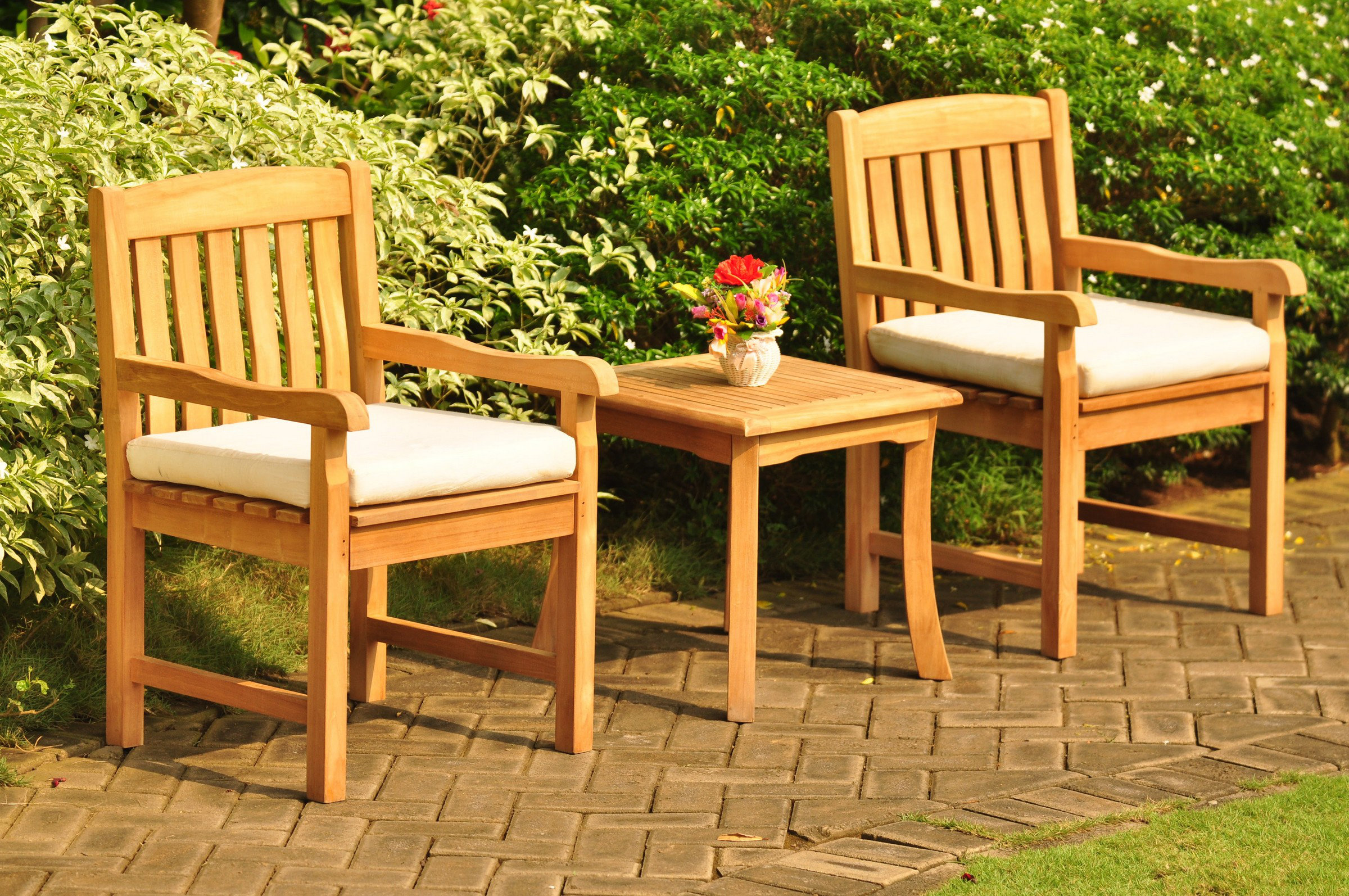 Rosecliff Heights Escolta 3 Piece Teak Seating Group | Wayfair