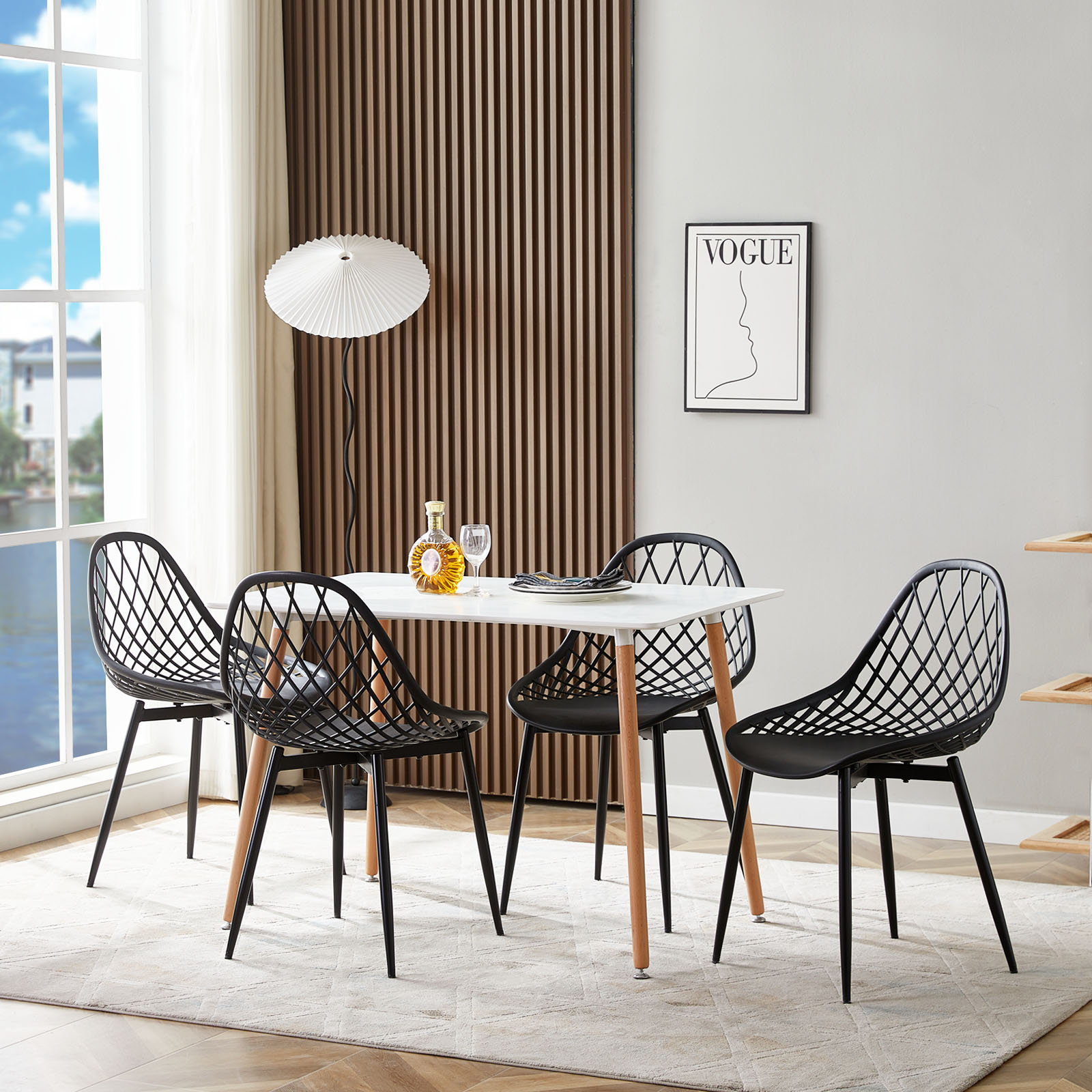 George Oliver Jacomien Rectangular 43.31'' L x 27.56'' W Dining Set ...