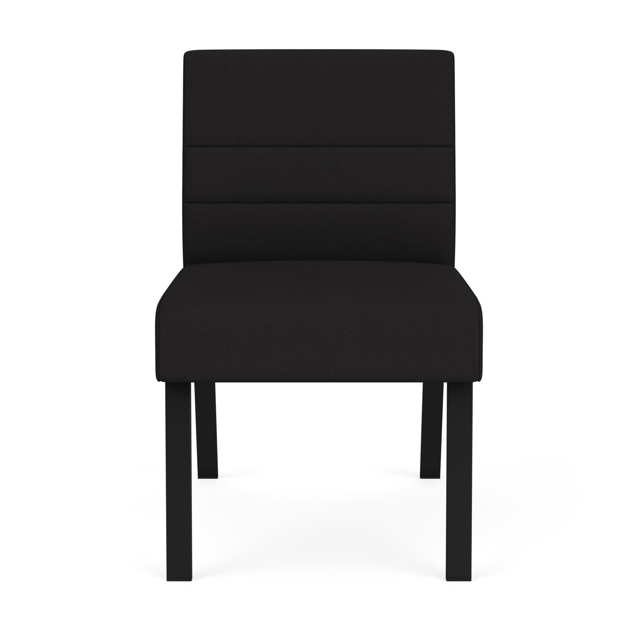 Lesro Waterfall Waiting Reception Armless Guest Chair Metal Frame | Wayfair