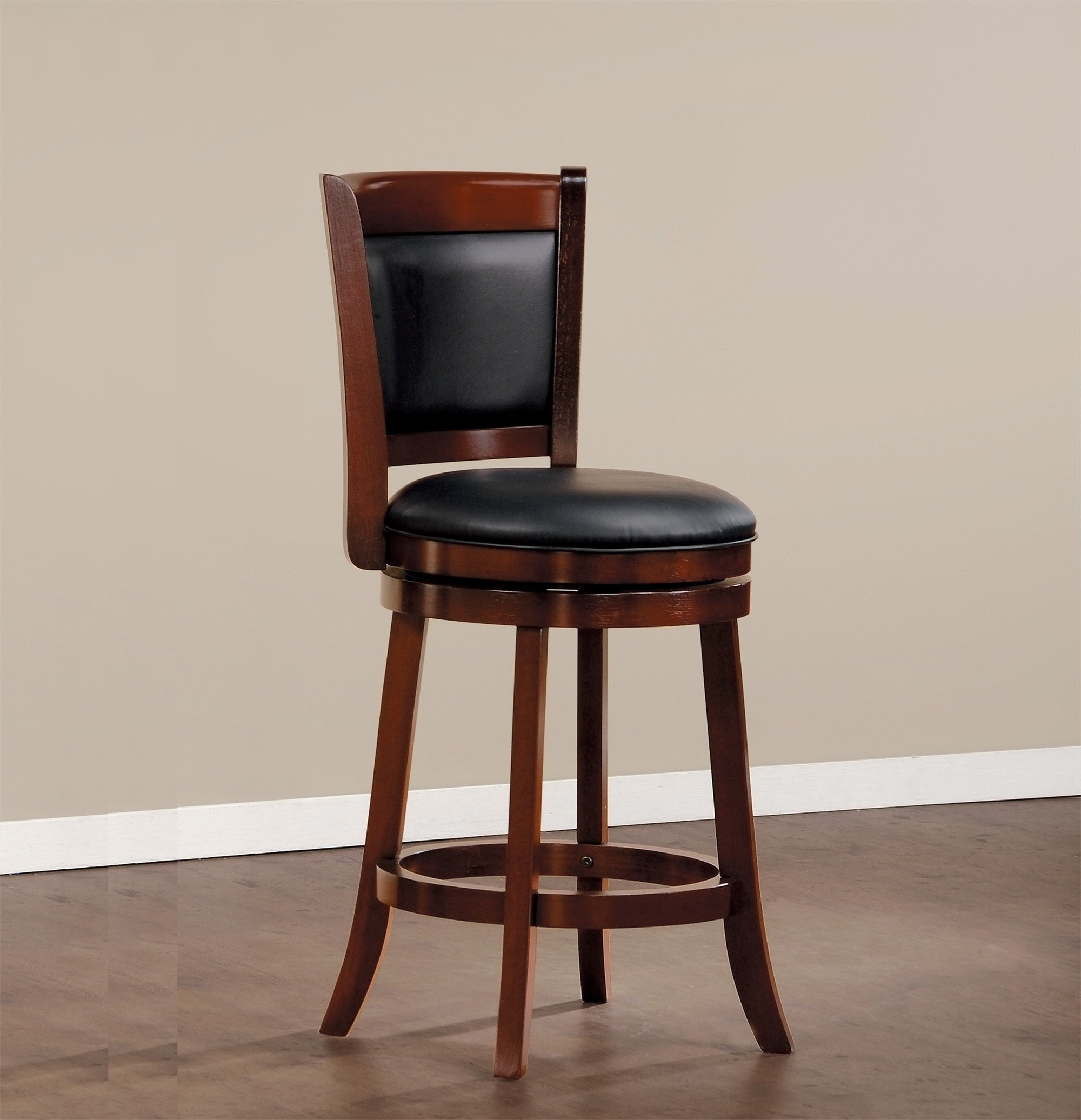 Lark Manor™ Comfortable Swivel Pub Height Chair,Faux Leather Dining ...