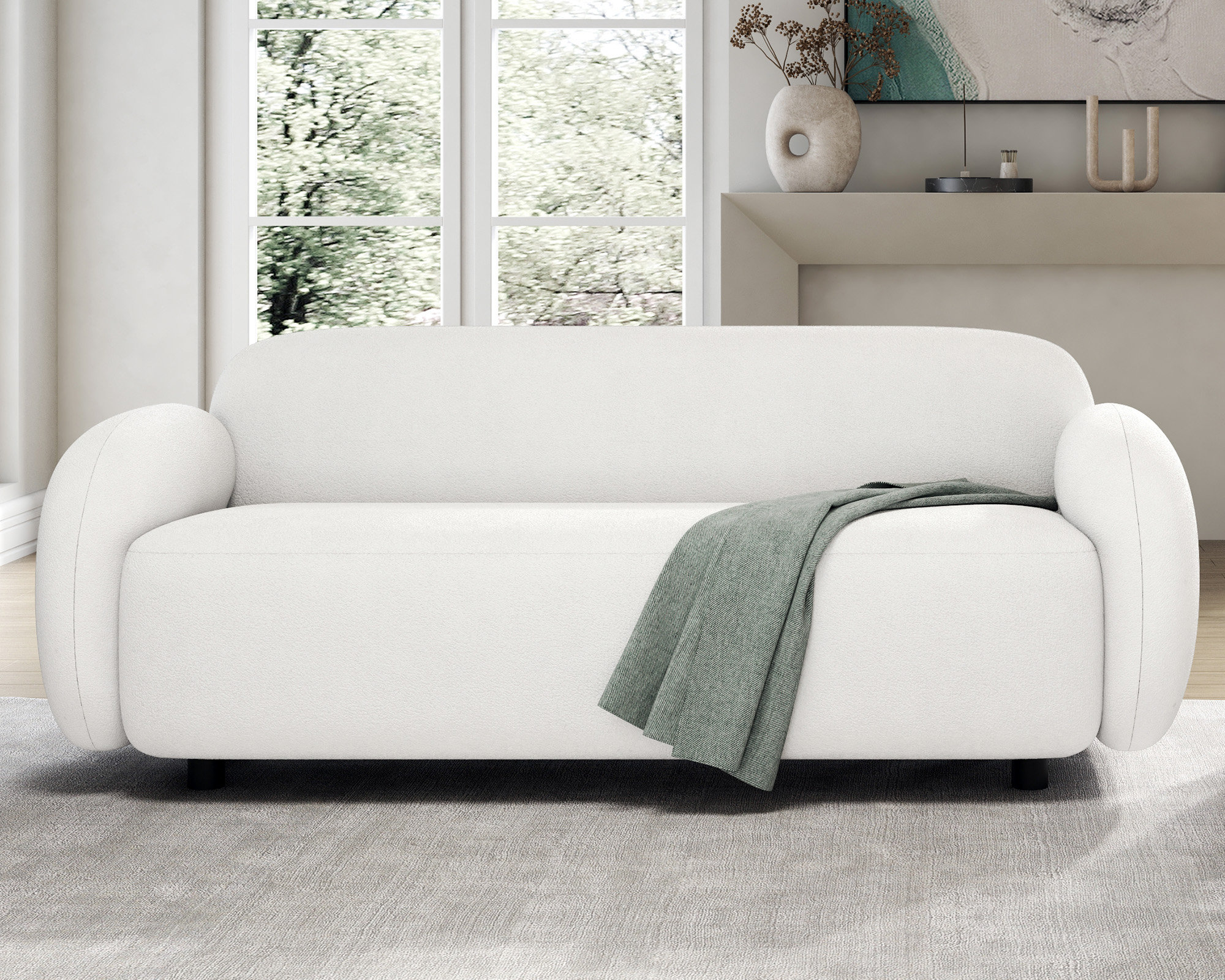 Wade Logan Charielle 40" Upholstered Sofa & Reviews | Wayfair