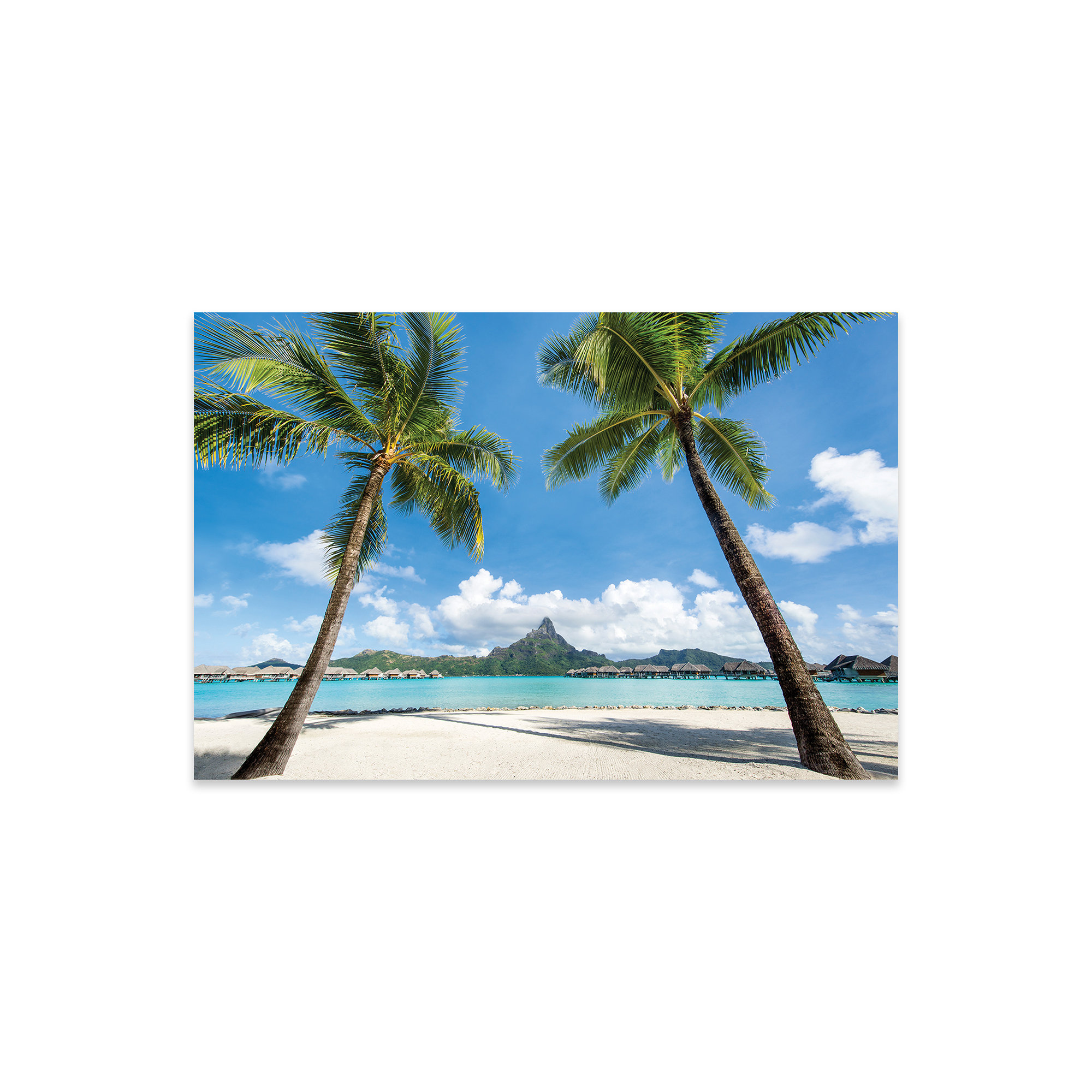 Highland Dunes View Of Mont Otemanu, Bora Bora Atoll, French Polynesia ...