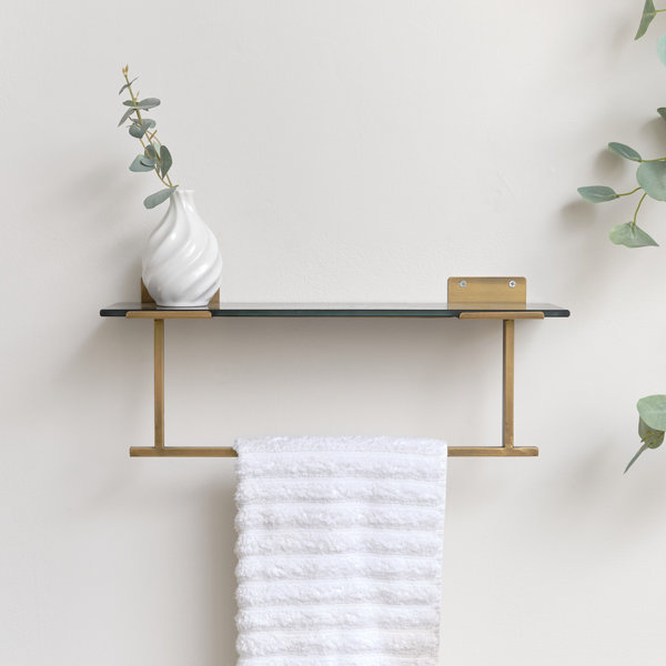 Melody Maison 31cm Wall Towel Bar | Wayfair.co.uk