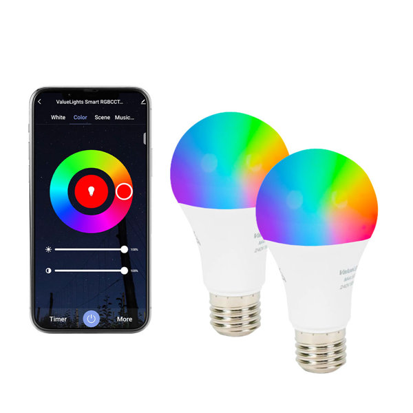 MiniSun Equivalent E27/Medium (European) Dimmable 2200K LED Smart Bulb ...