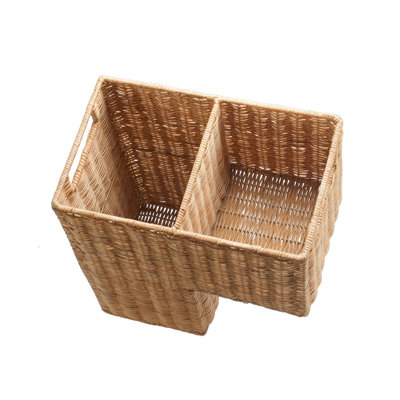 Bay Isle Home Wicker Stair Step Basket & Reviews | Wayfair