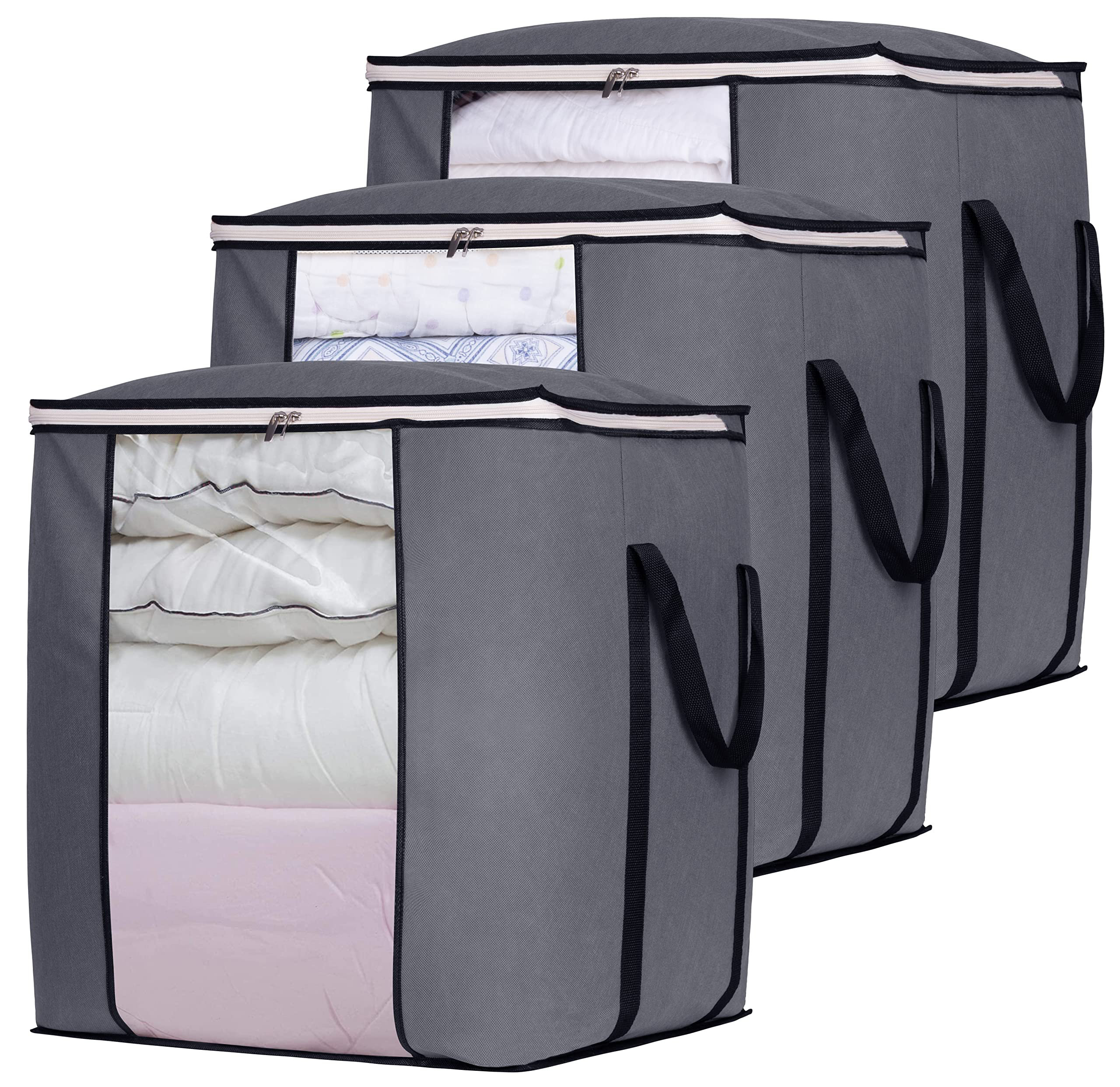 Latitude Run® 120L Oversized Blanket Storage Bags Sturdy Fabric Clothes ...