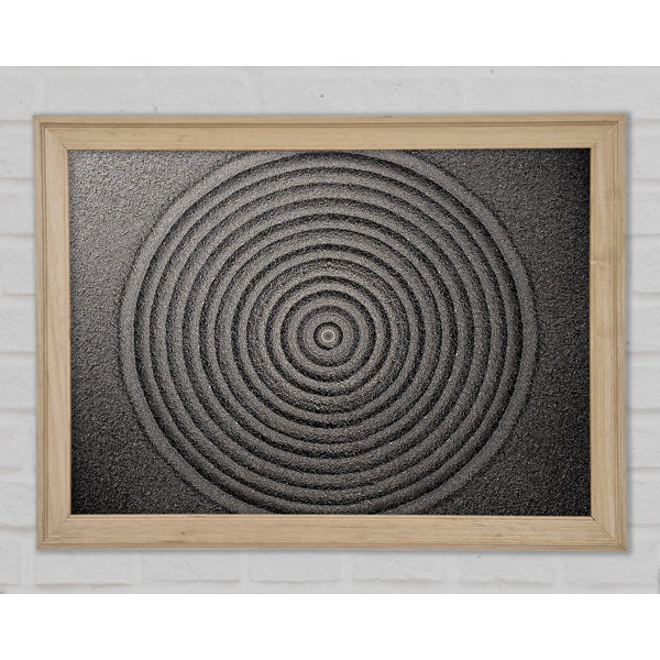 Bright Star Perfect Circular Sand Formation Zen - Single Picture Frame ...