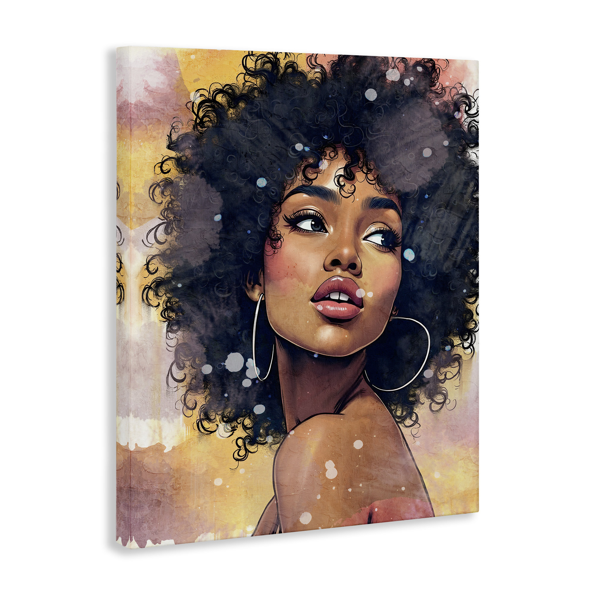 Dakota Fields Focus Female Portrait Canvas Wall Art, design by Kim ...