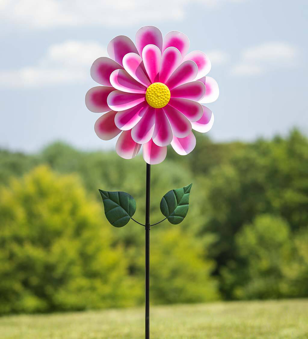 Plow & Hearth Dahlia Flower Wind Spinner - Wayfair Canada