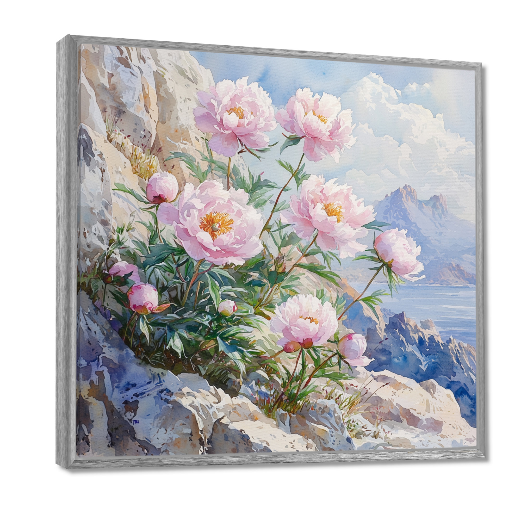 Millwood Pines Gevonte Peonies On Mountain Cliffs Edge III - Peonies ...