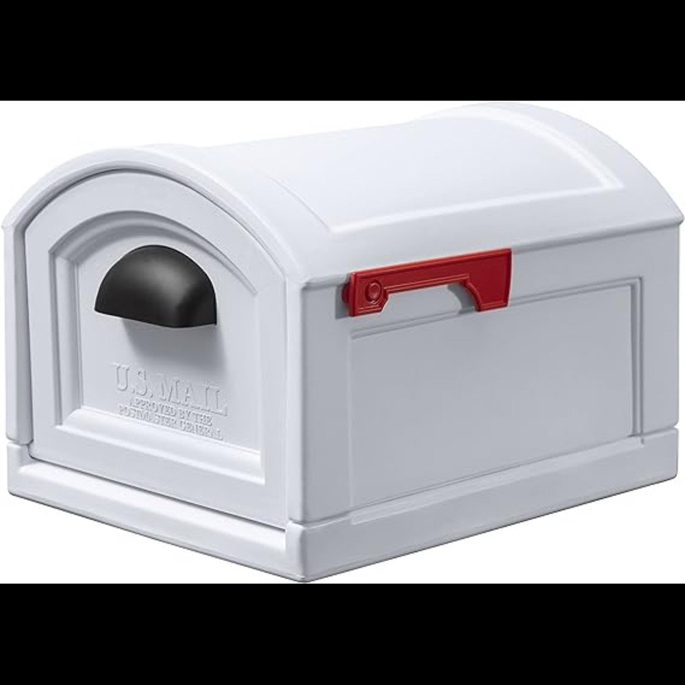 Invenitiah Step2 Town-To-Town XL Post-Mount Mailbox, USPS T4 Sized ...