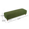 Mercer41 Versatile and Sturdy Ottoman with Plush Cushion for Relaxation ...