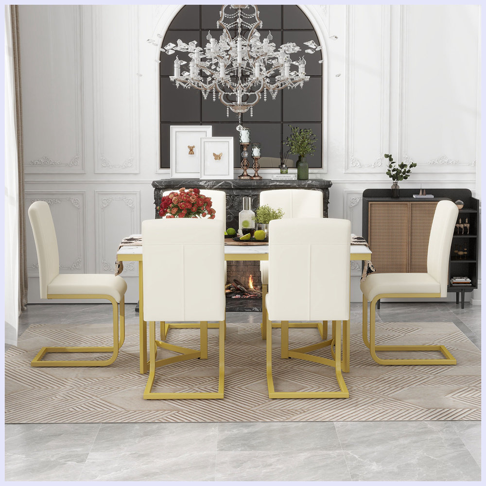 Mercer41 Cracraft Rectangular 60'' L x 36'' W Dining Set | Wayfair
