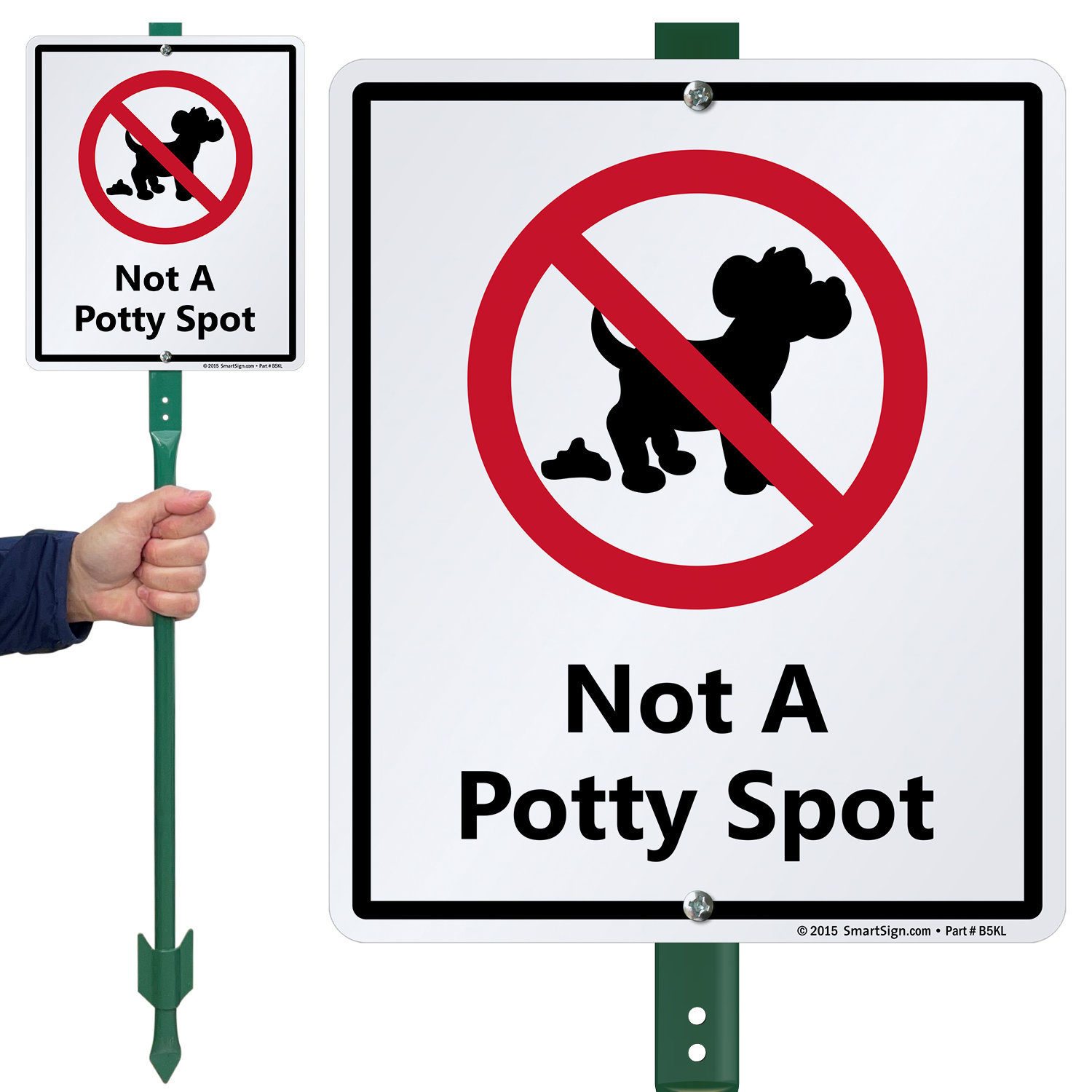 SmartSign Not a Potty Spot with Graphic Sign and Stake Kit - Wayfair Canada