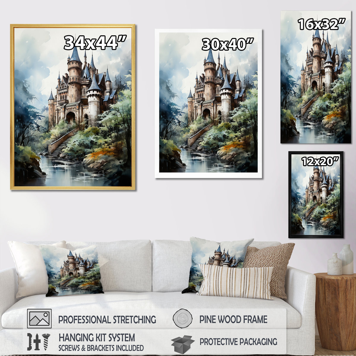 Red Barrel Studio® Shaquan Castles Enchanted Stronghold II - Print on ...