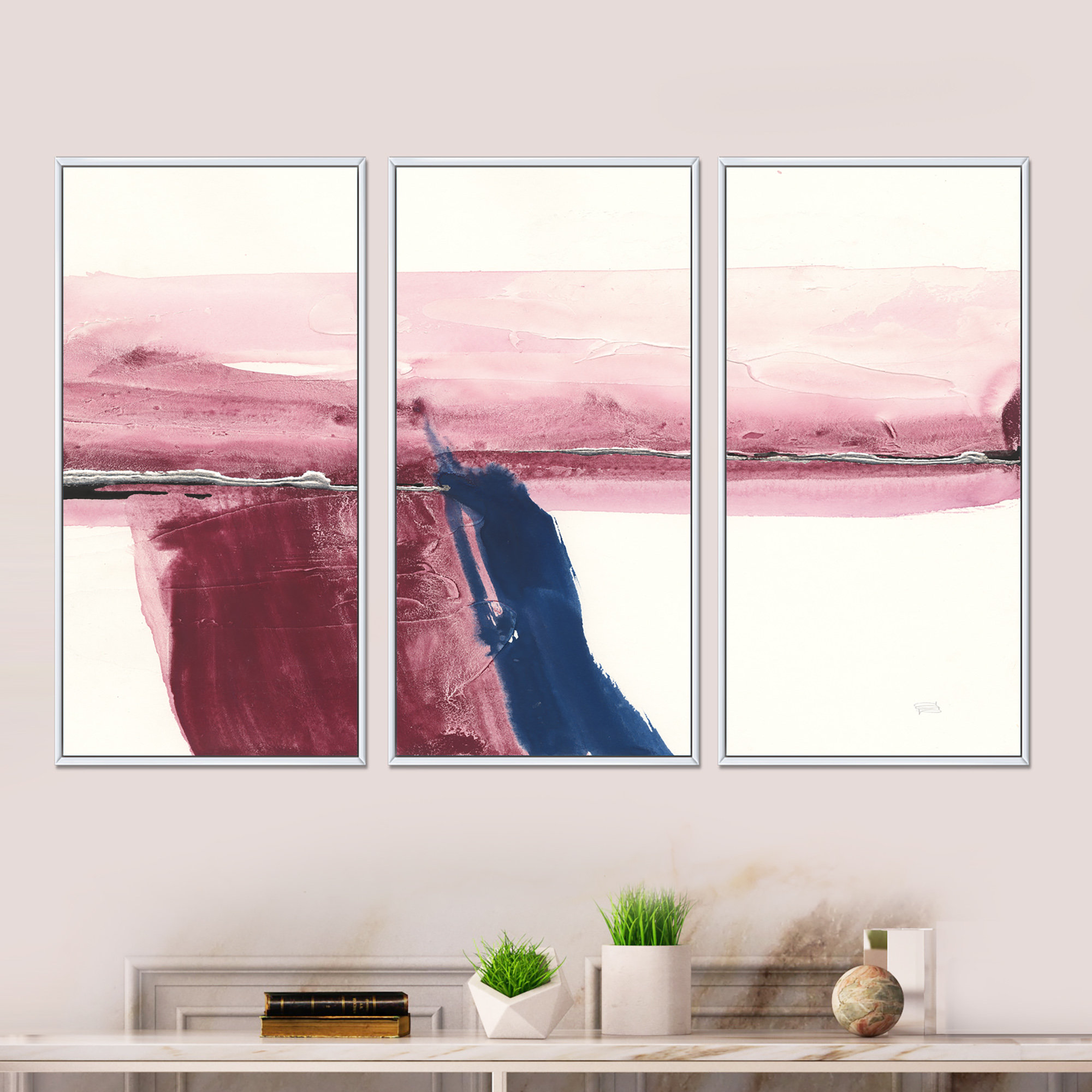 Design Art Gold Glam Squares III - Modern & Contemporary Framed Canvas ...