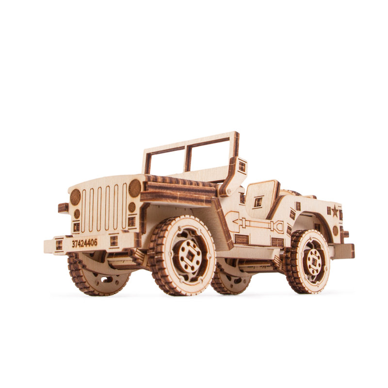 Wood Trick SUV Wooden 3D Mechanical Model Kit Puzzle | Wayfair