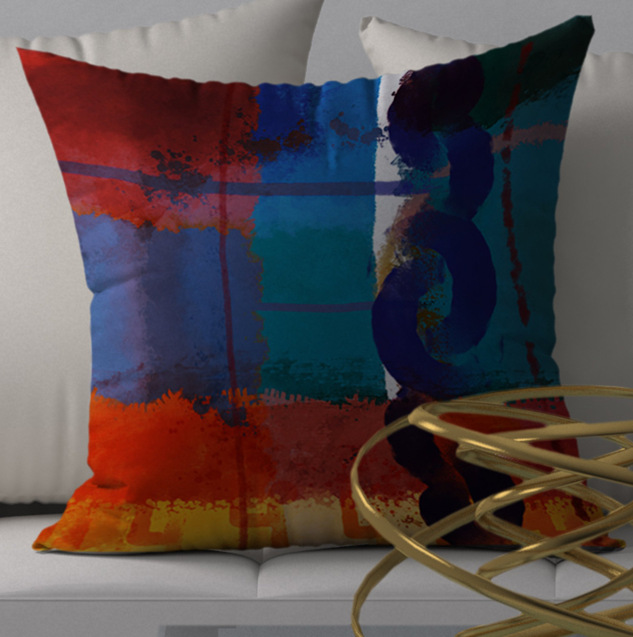 LeRoi Products Royal Fascinating Square Pillow Cover & Insert | Wayfair