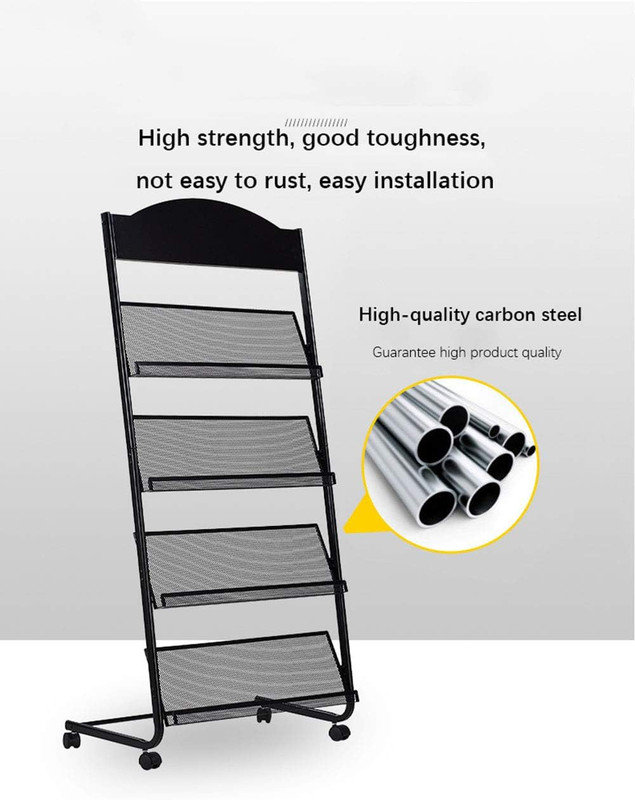 Rebrilliant Floor-Standing Magazine Rack Information Rack Storage Rack ...