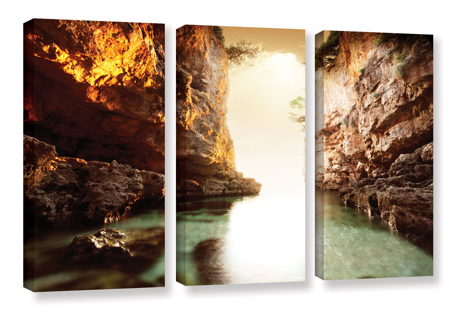 Latitude Run® The Gate 3 Piece Photographic Print on Wrapped Canvas Set ...