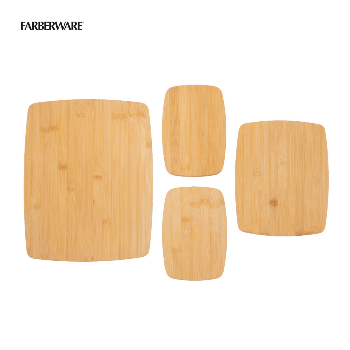 Farberware 4-piece Kitchen Reversible Chopping Boards For Meal Prep And ...