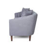 Benjara Troc Sofa, Retro Channel Stitching, 85 Inch Solid Wood, Light ...