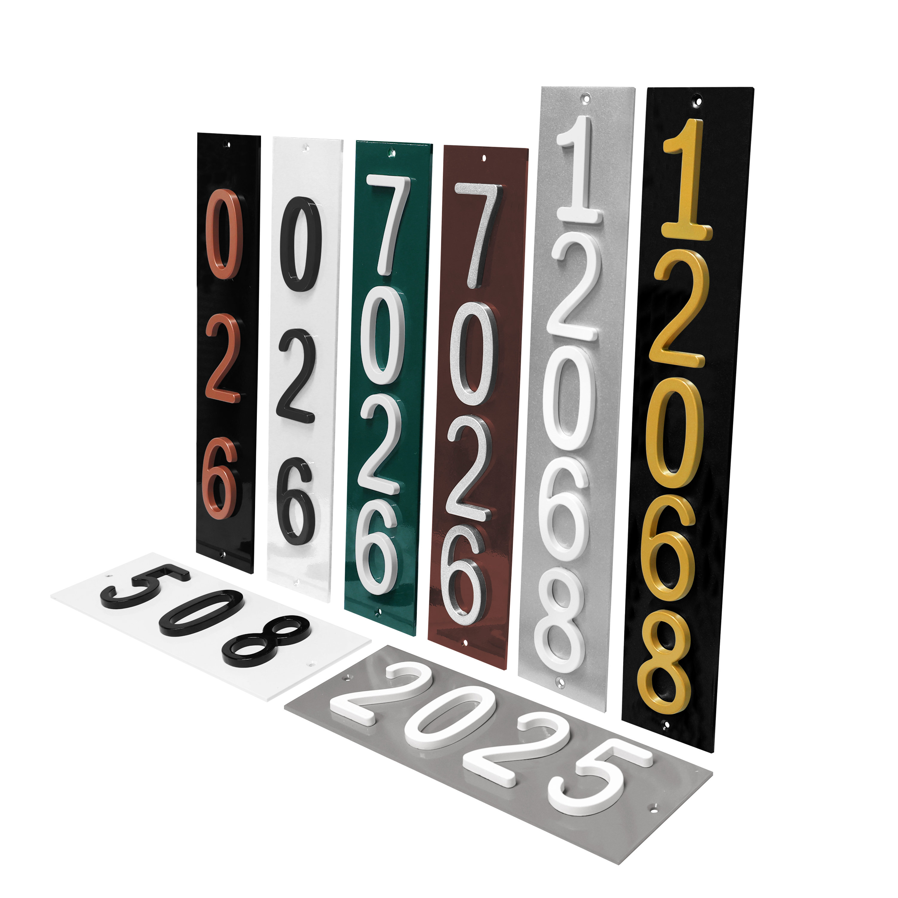 Royal Shade Flush Mount Horizontal Aluminum Address Plaque – Customized ...