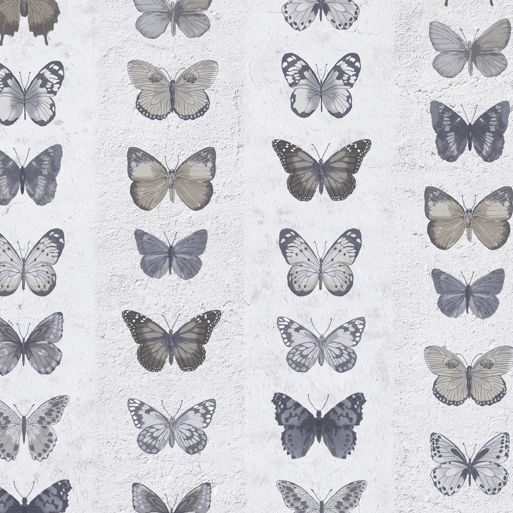August Grove Butterflies Stripe 33' x 20.5" Wallpaper Roll - Wayfair Canada