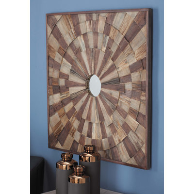 Union Rustic Rustic Abstract Wall Decor on Solid Wood | Wayfair