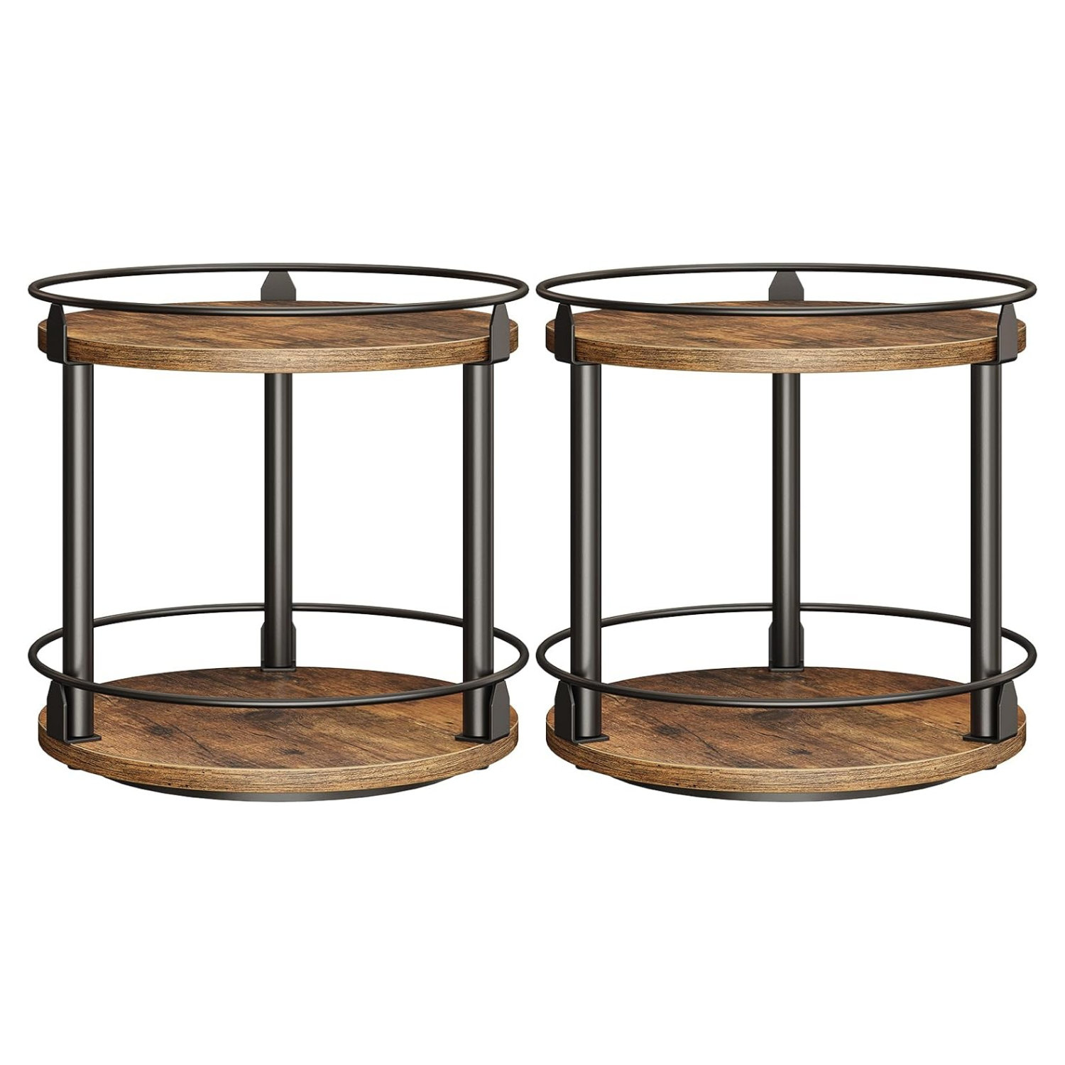 Prep & Savour 2-Tier Rotating Spice Rack Organizer With Smooth 360 ...