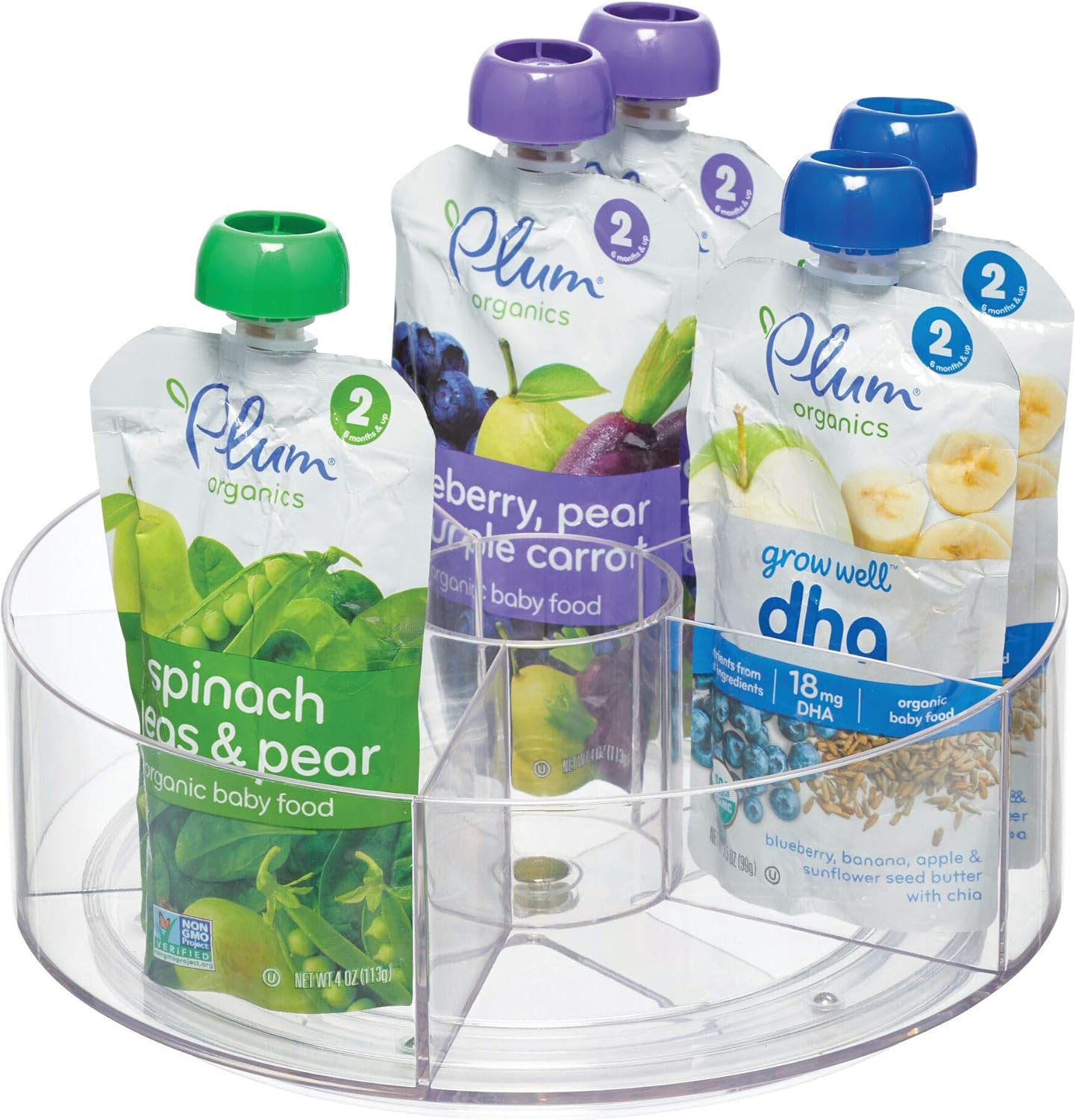 Prep & Savour Organisateur de sachets de thé à plateau tournant divisé ...