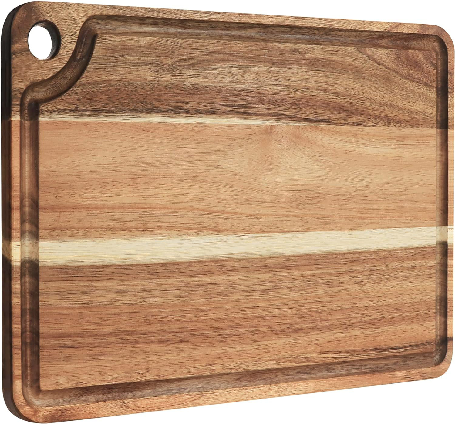KOVOME Large Acacia Wood Cutting Board, Butcher Block For Meat And ...