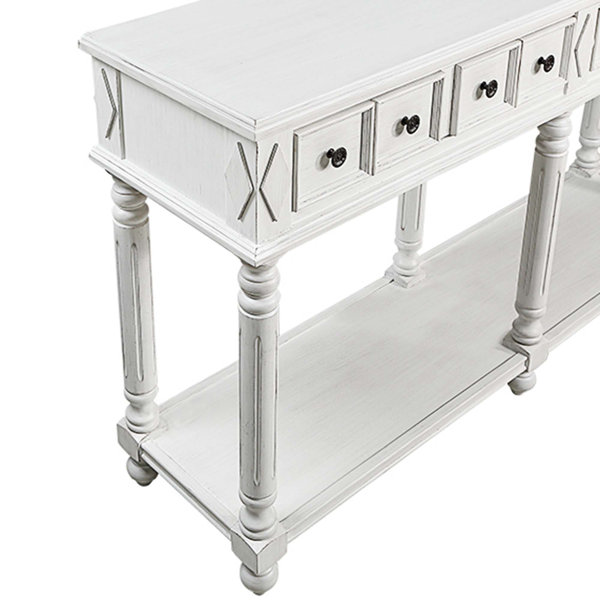 Charlton Home® Crysten 58" Retro Console Table Entryway Table ...