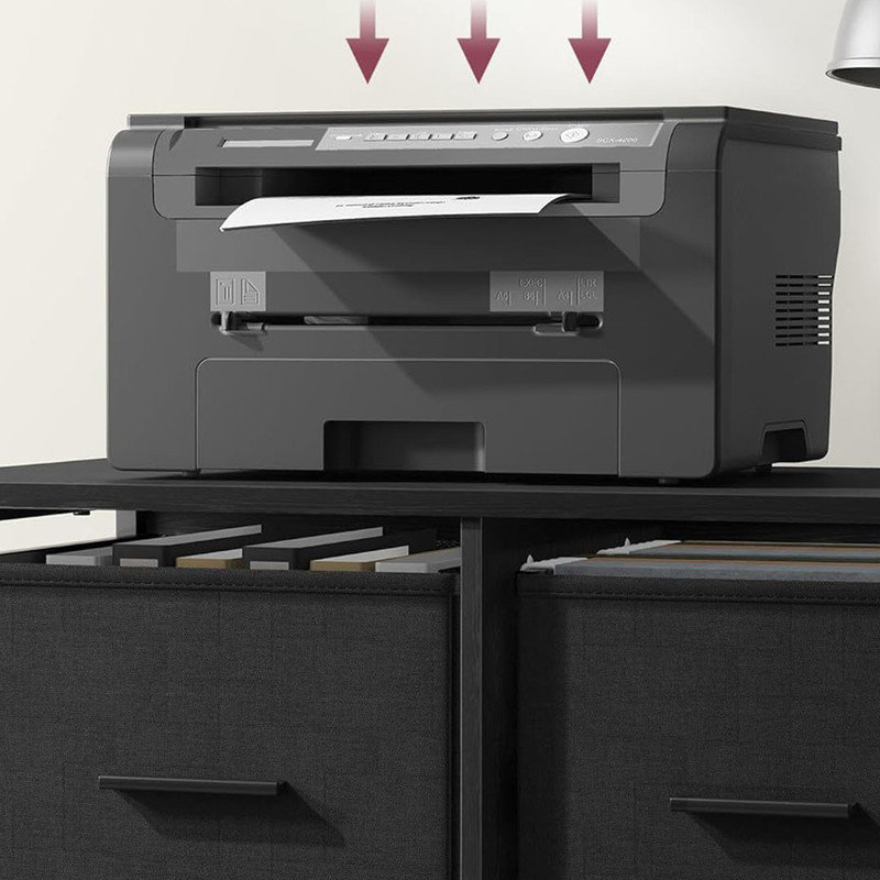 Latitude Run® File Cabinet with 4 Drawers, Cube Storage Shelf,, Hanging ...