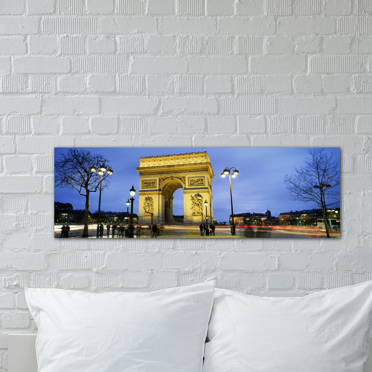 Ebern Designs Panoramic Arc de Triomphe, Paris, France Photographic ...