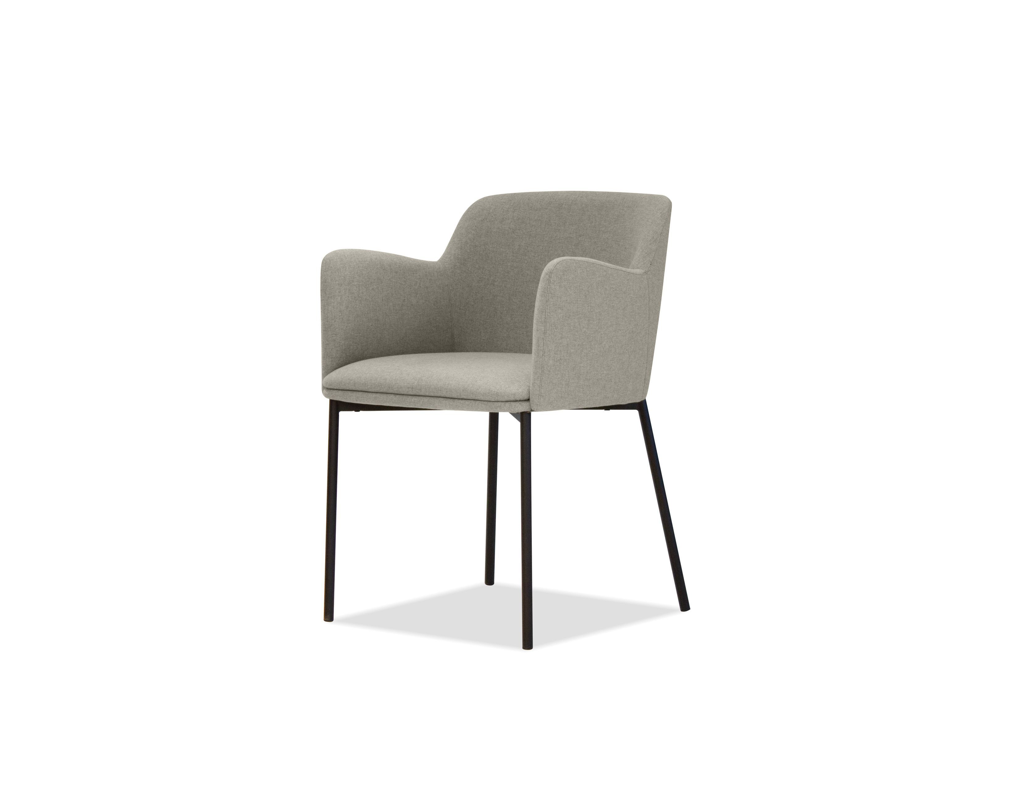 Mobital Fabric Arm Chair Dining Chair in Gray | Wayfair